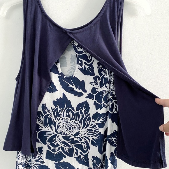 vfish | Dresses | Vfish Navy Floral Dress | Poshmark